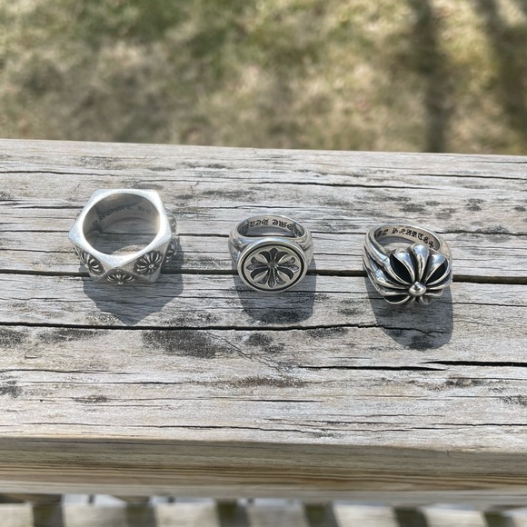 Other | Y2k Ring Set 3 Rings Sizes 78 6 Finger Sizes | Poshmark